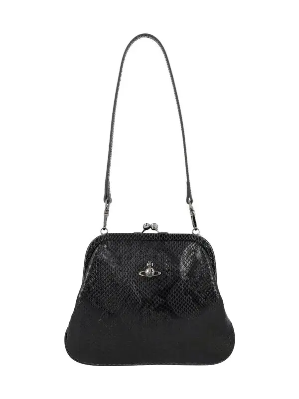 VIVIENNE WESTWOOD Orb-logo Shoulder Bag - Black