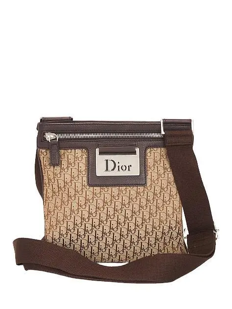 FWRD RENEW Dior Street Chic Messenger Bag - Beige