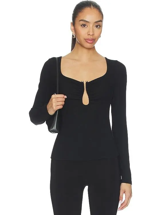 ELODIE THE LABEL Mireya Top - Black