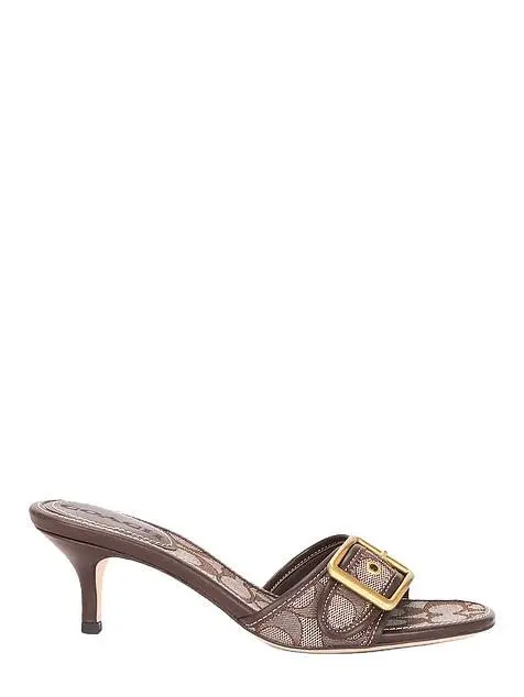 COACH Margot Heeled Sandal - Signature Jacquard