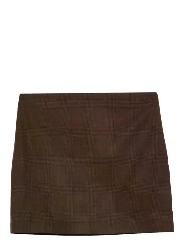 Ralph Lauren Checked Mini Skirt - Red