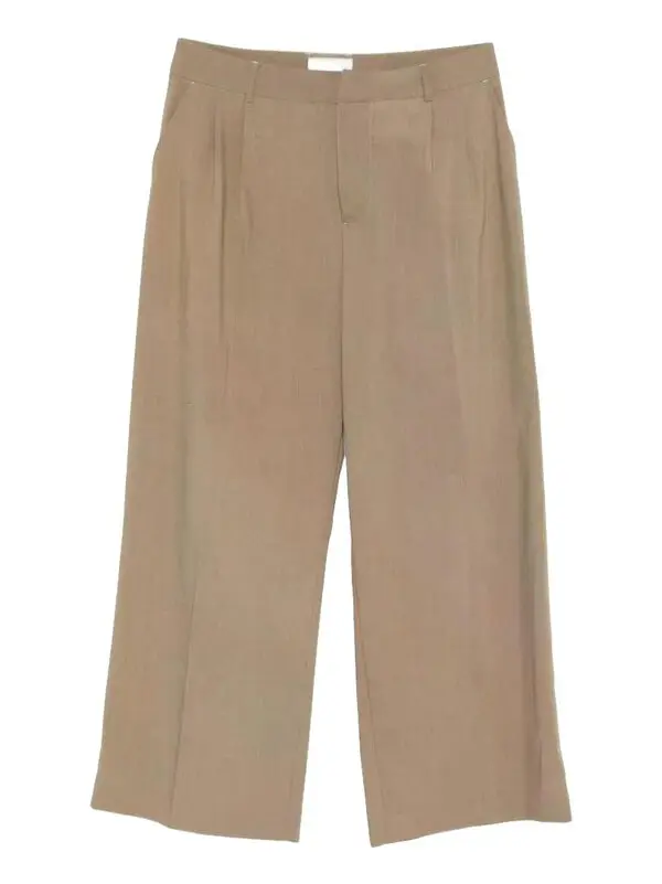 THESTROY Pleated Trousers - Neutrals