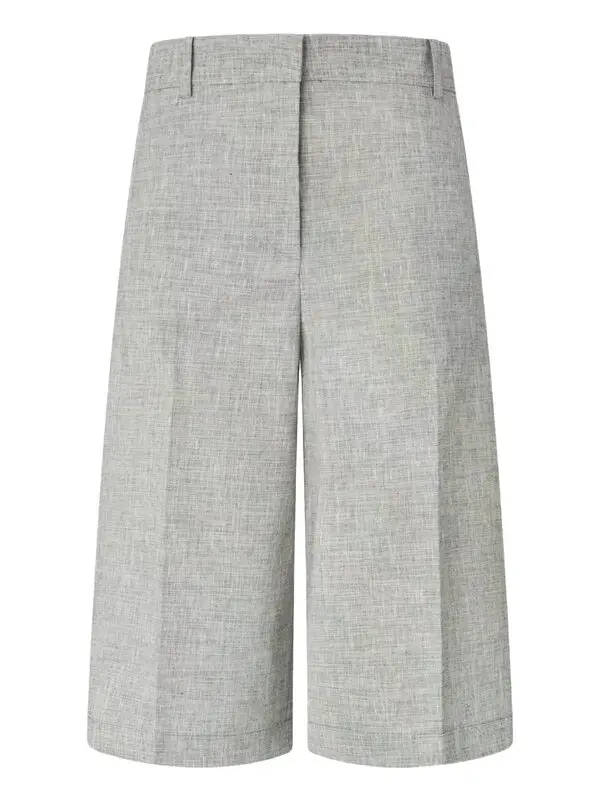 Pinko Wide-leg Bermuda Shorts - Grey