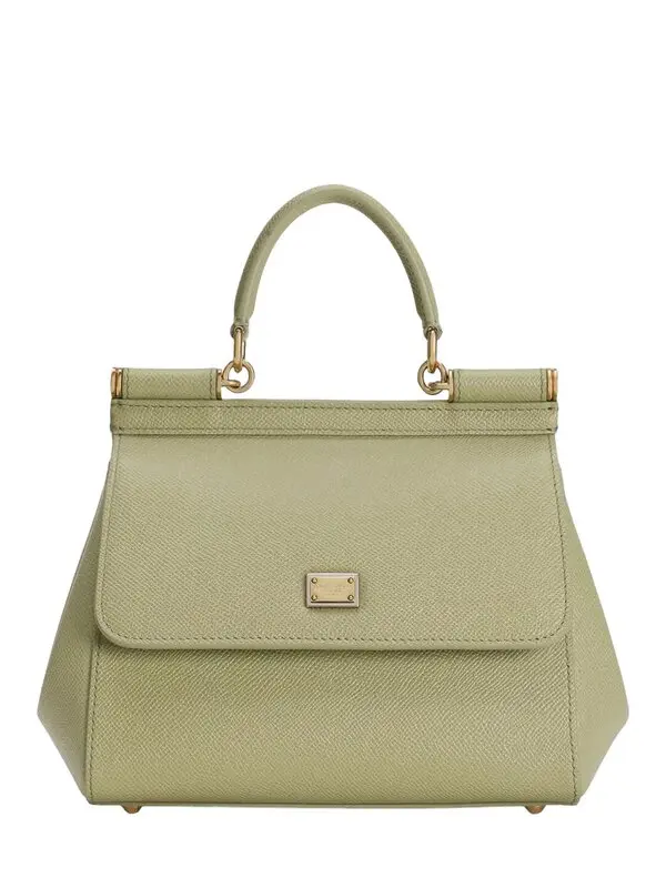 Dolce & Gabbana Sicily Medium Leather Bag - Green