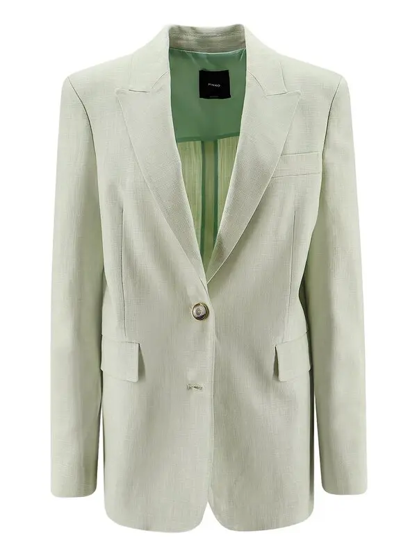 Pinko Faith Viscose Blend Blazer - Green