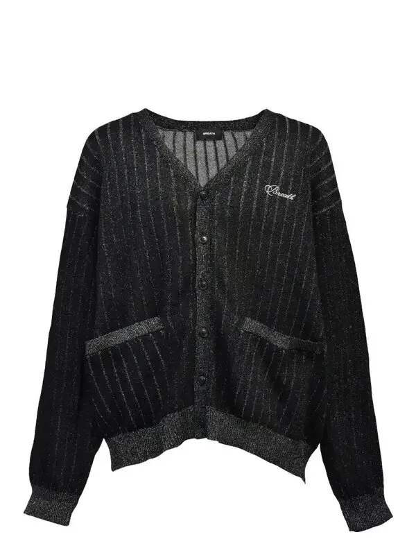 BREATH V-neck Cardigan - Black