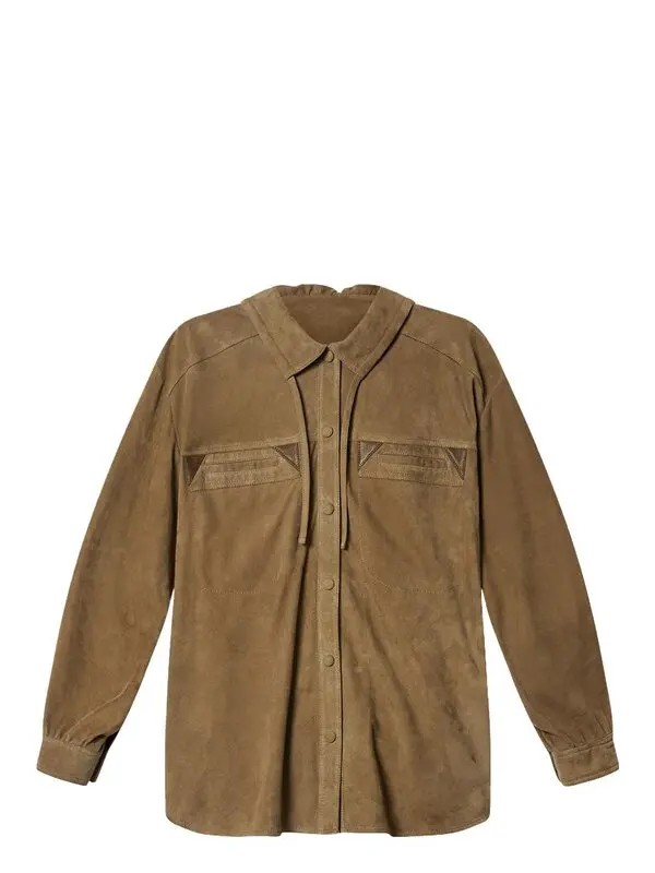 Isabel Marant Maldia Suede Shirt - Bronze