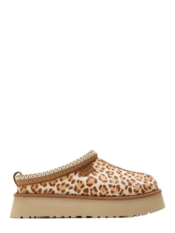UGG Tazz Cow Hair Platform Slippers - Animal