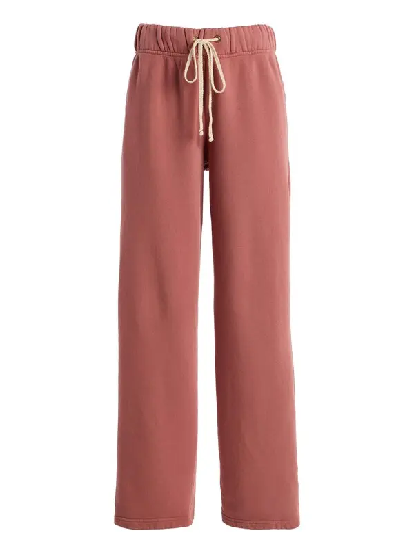 LES TIEN Eazy Classic Cotton Sweatpants - Pink