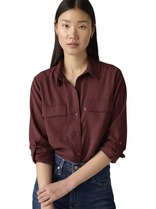 LEVI'S Doreen Utility Shirt - Chocolate Truffle