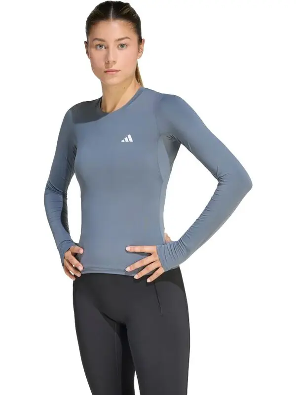 Adidas Primelift Essentials Workout Contour Long Sleeve Top - Onix