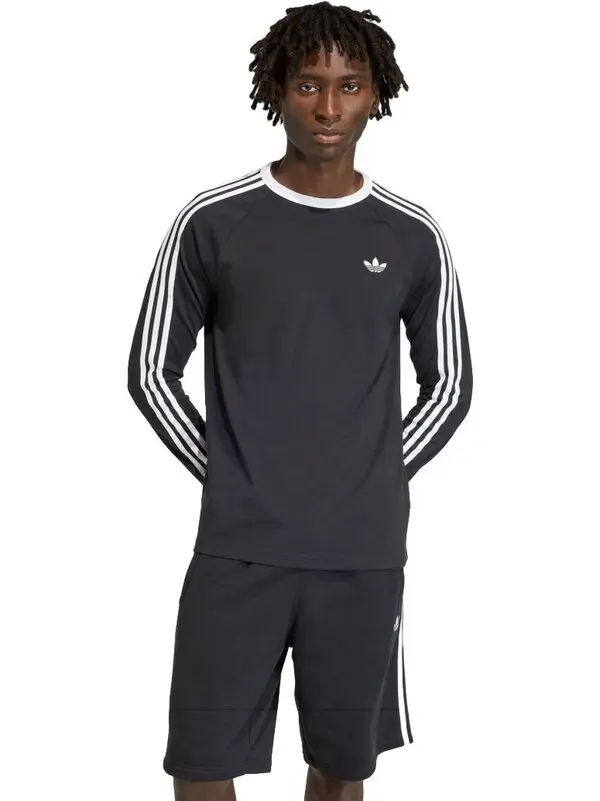 Adidas 3-stripes Longsleeve Tee - Black
