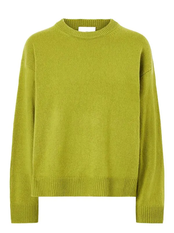 THE ELDER STATESMAN Zuma Cashmere Sweater - Green