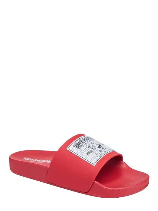 True Religion Kendra Pool Slide - Red