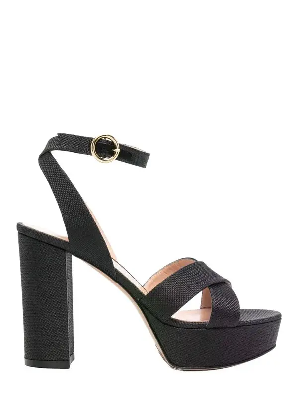 GIANVITO ROSSI Crisscross-strap Sandals - Black