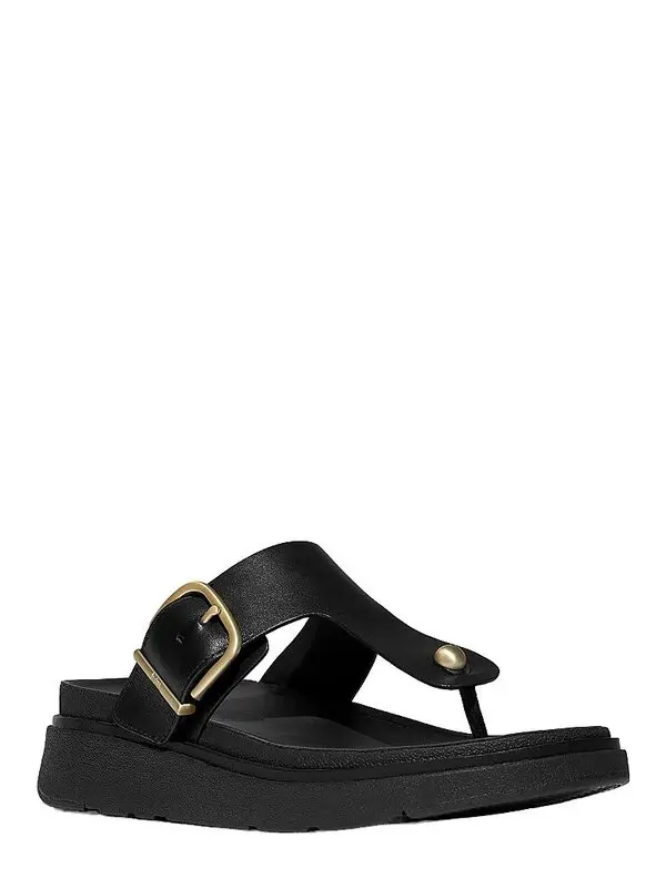 Fitflop Gen-ff Buckled Leather Sandals - Black