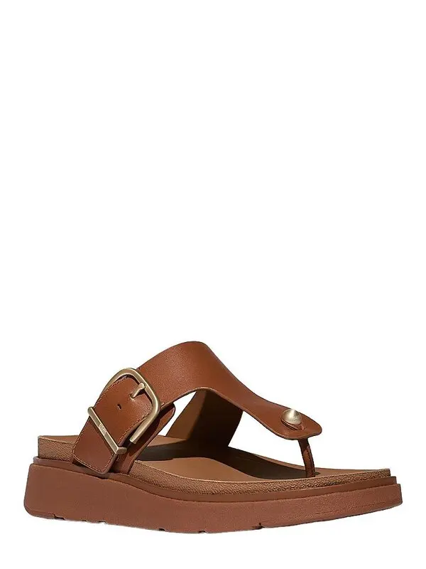 Fitflop Gen-ff Buckled Leather Sandals - Light Tan