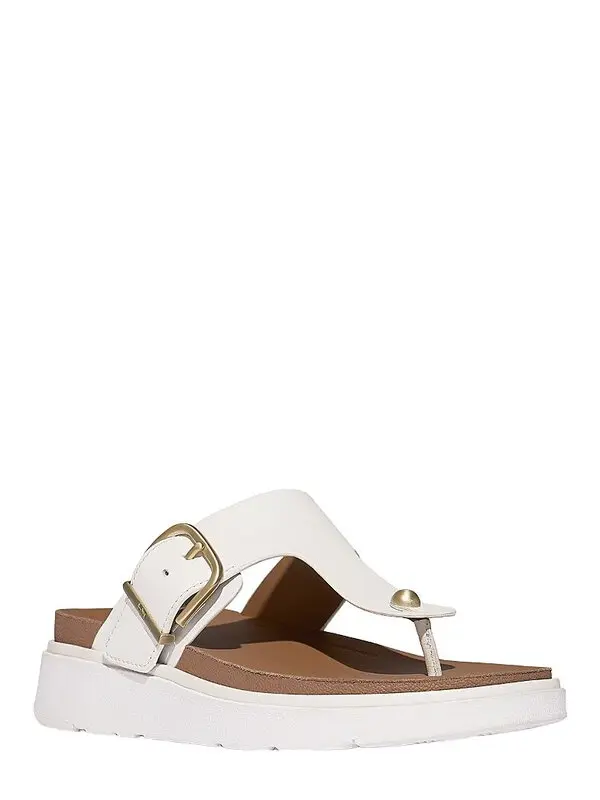 Fitflop Gen-ff Buckled Leather Sandals - Urban White