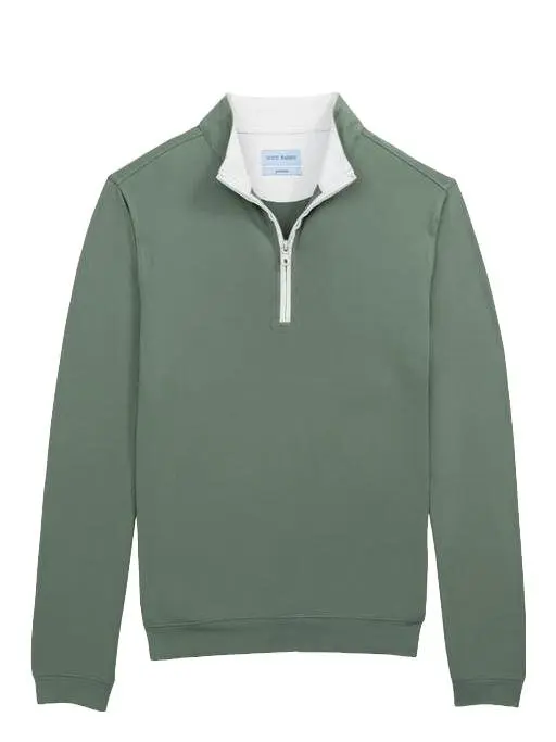 Scott Barber Quarter Zip Pullover - Agave