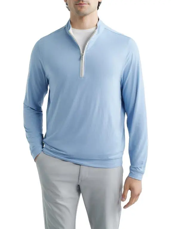 Scott Barber Quarter Zip Pullover - Blue