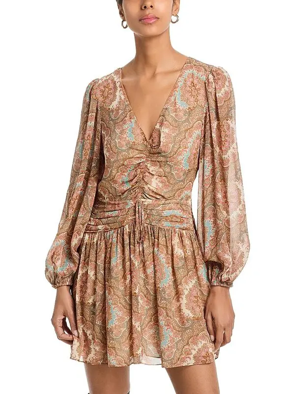 Paige Lainey Silk Dress - Surf Multi
