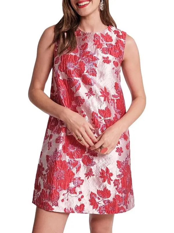 FRANCES VALENTINE Lilly Shift Dress - Pink/red