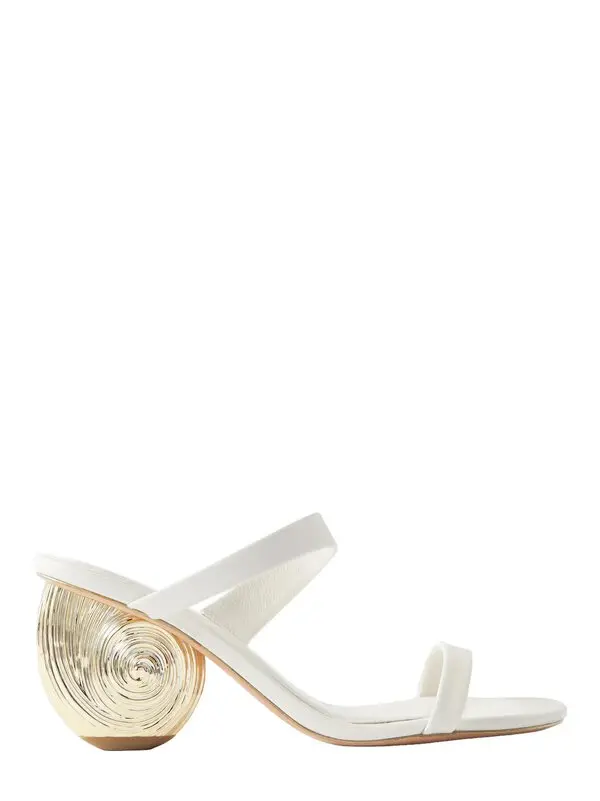 Simkhai Marion Leather Sandals - White