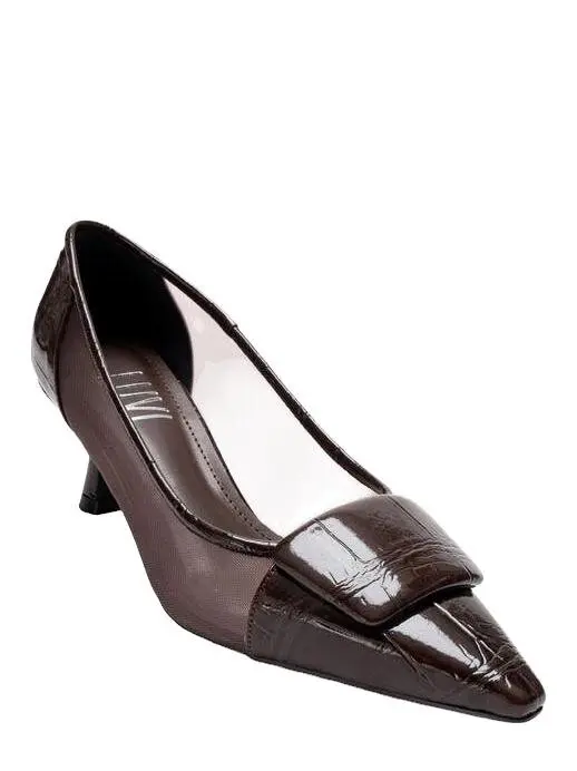 PROLOGUE SHOES Stiletto Pumps - Brown Patent