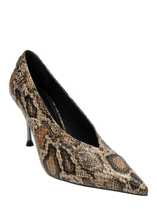 PROLOGUE SHOES Pointed-toe Stiletto Pumps - Beige Multi