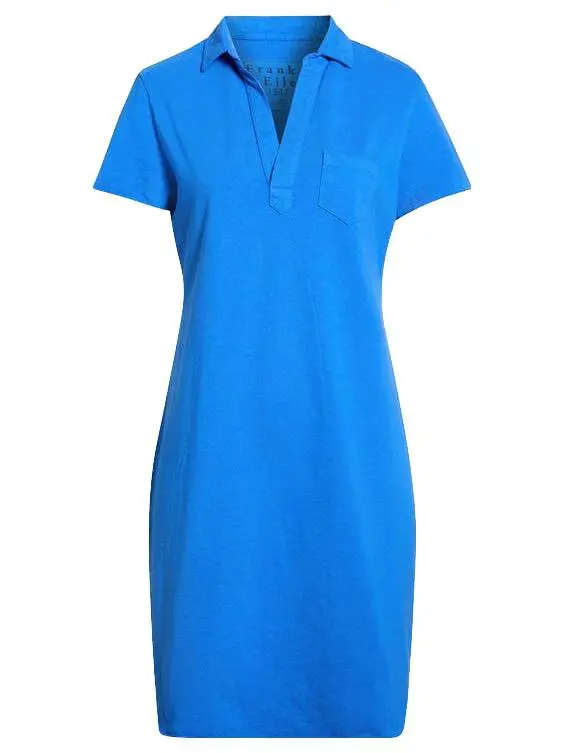 Frank & Eileen Lauren Cotton Polo Dress - Lapis Blue
