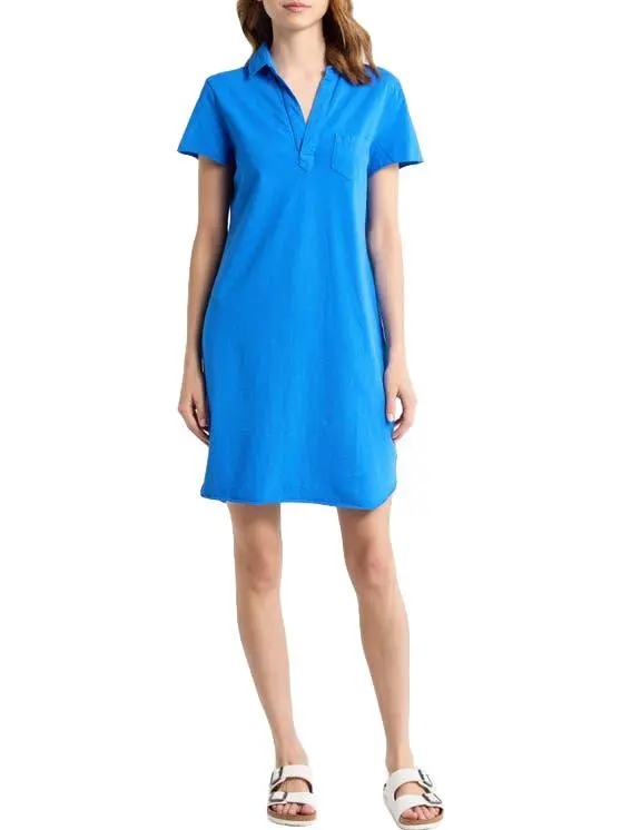 Frank & Eileen Lauren Cotton Polo Dress - Lapis Blue