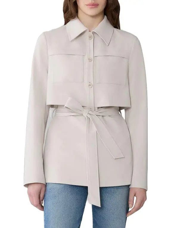 Soia & Kyo Haisley Short Trench Coat - Light Oak