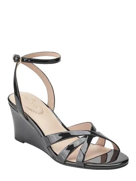Bandolino Adler Ankle Strap Wedge Sandal - Black 001