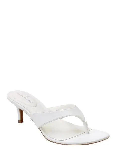 Bandolino Ammer Kitten Heel Flip Flop - White