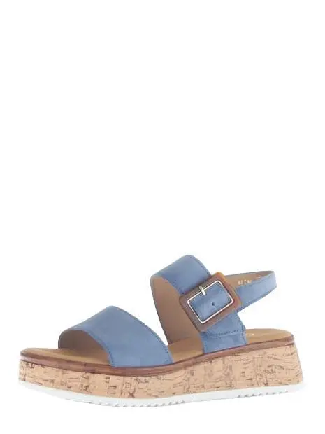 Gabor Slingback Wedge Sandal - Heaven