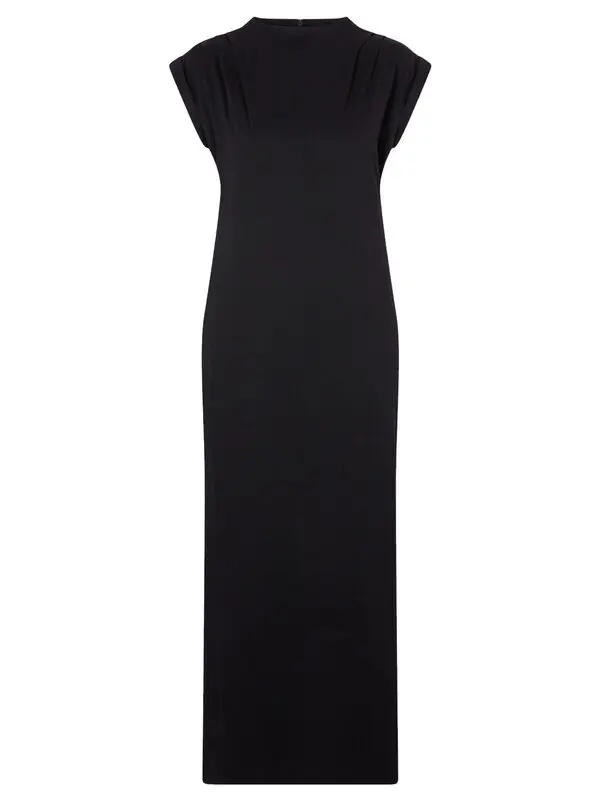 ANINE BING Alix Cotton-blend Midi Dress - Black
