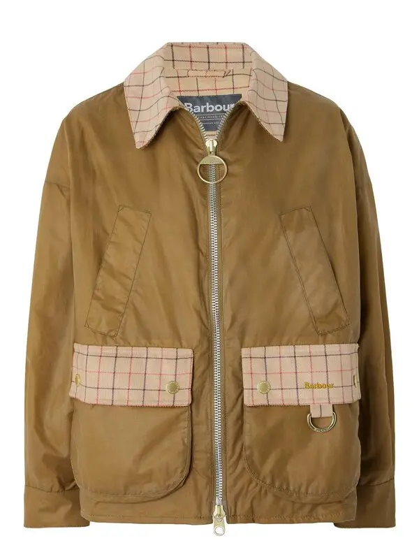 Barbour Launton Waxed-cotton Jacket - Neutrals