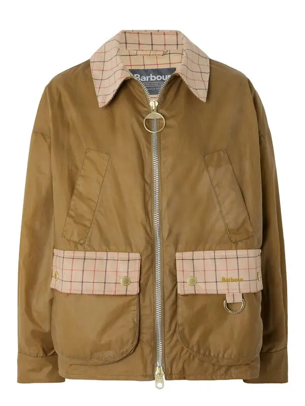 Barbour Launton Waxed-cotton Jacket - Sand
