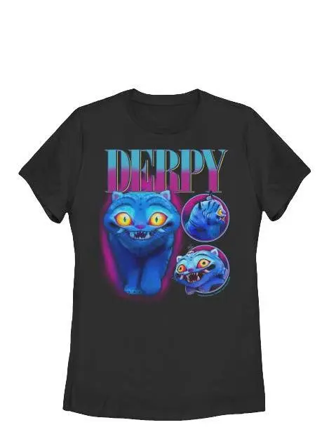 KPOP DEMON HUNTERS Supernatural Derpy" Graphic T-shirt - Black