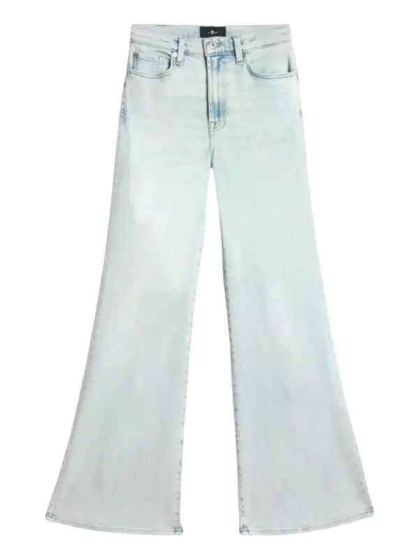 7 For All Mankind High-rise Flared Jeans - Blue