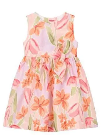 MAYORAL Floral Bow Dress - Pink