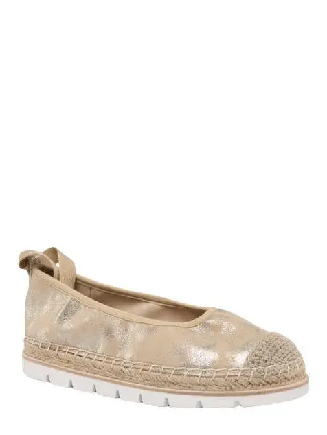 J/SLIDES NYC Bridget Leather Espadrille - Sand