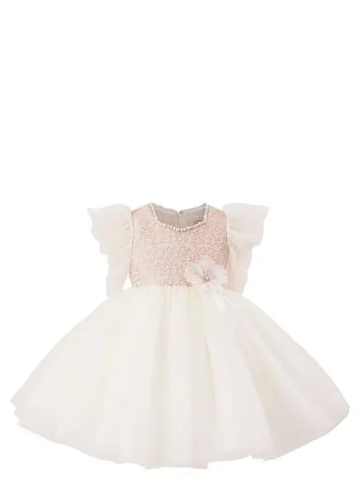 TULLEEN Sequin Tulle Occasion Dress - Pink