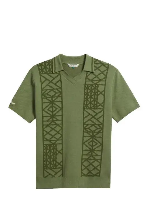 MALBON Habana Cotton Polo - Olivine