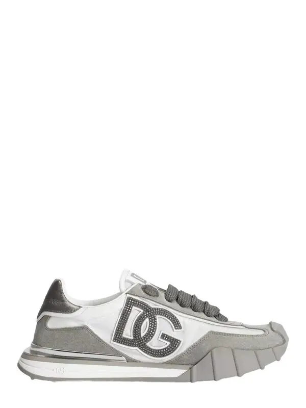 Dolce & Gabbana Logo Appliqué Sneakers - White