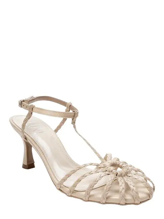 PROLOGUE SHOES Gerald Woven Stiletto Pumps - Beige