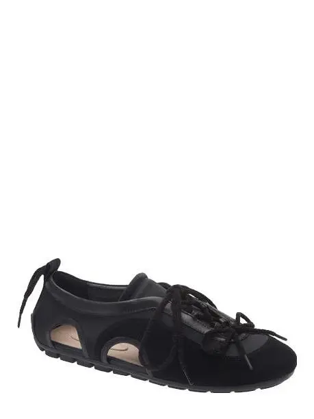 Simone Rocha Cutout Ballerina Grip Sneaker - Black