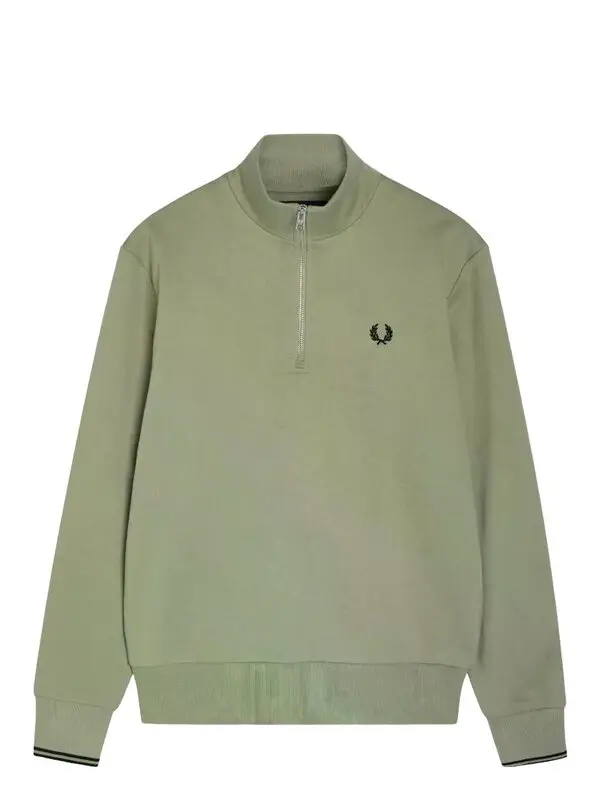 Fred Perry Half-zip Sweatshirt - Green