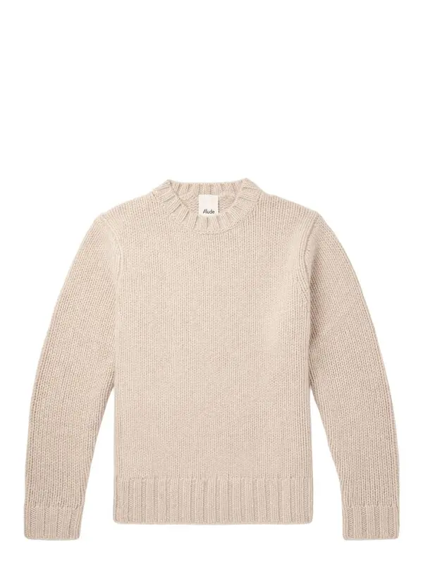 ALLUDE Cashmere Sweater - Neutrals