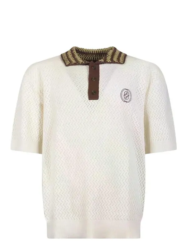 Drole De Monsieur Short-sleeve Polo Shirt - Neutrals